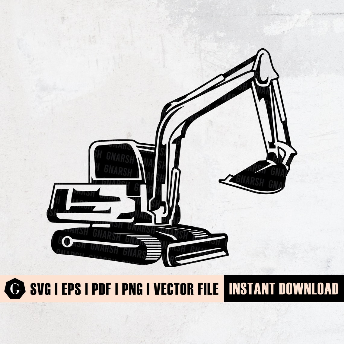 Excavator SVG | Heavy Equipment Svg | Excavator Clipart | Excavator ...