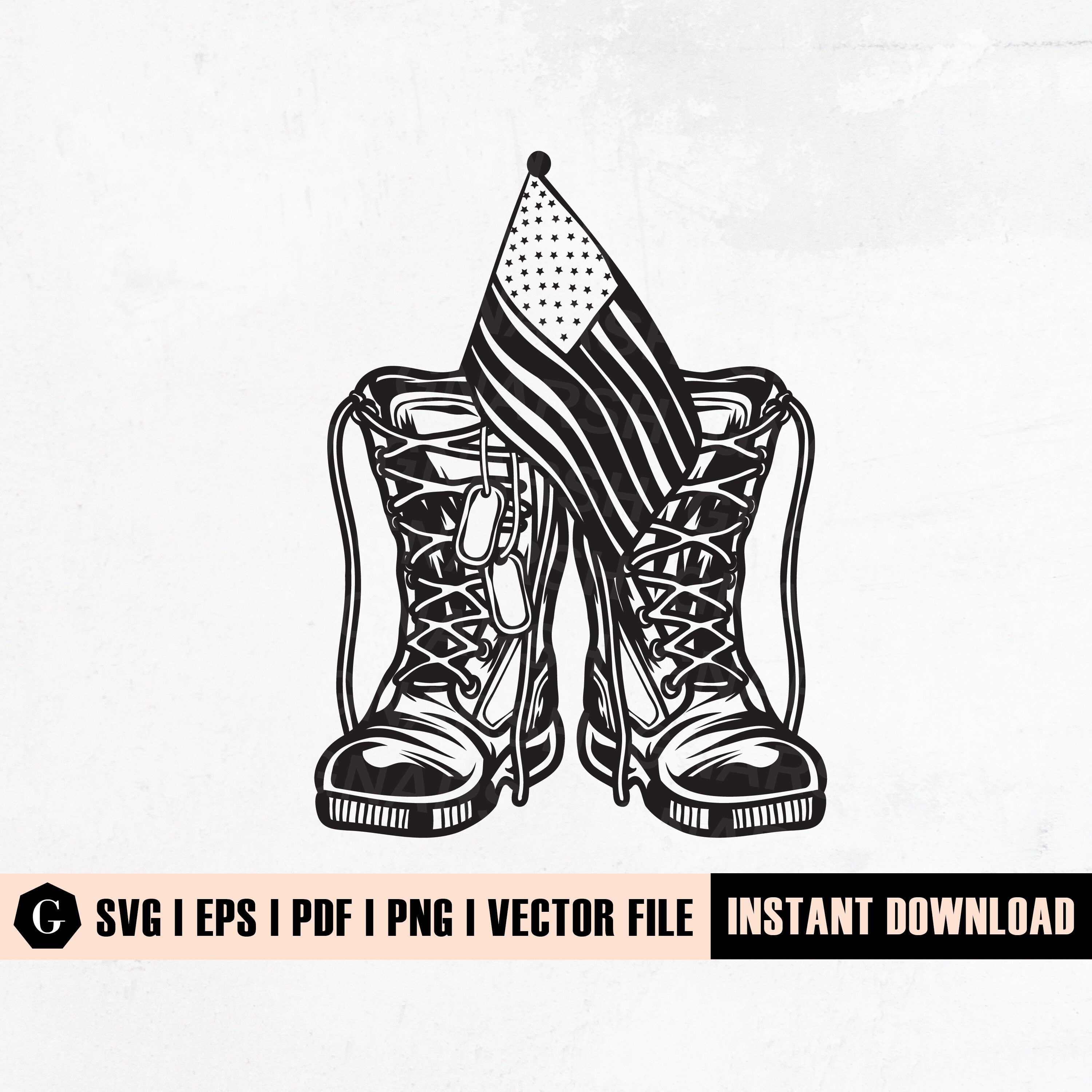 Combat Boots Svg File | Combat Boots Clipart | Veteran Shirt | Navy Svg ...