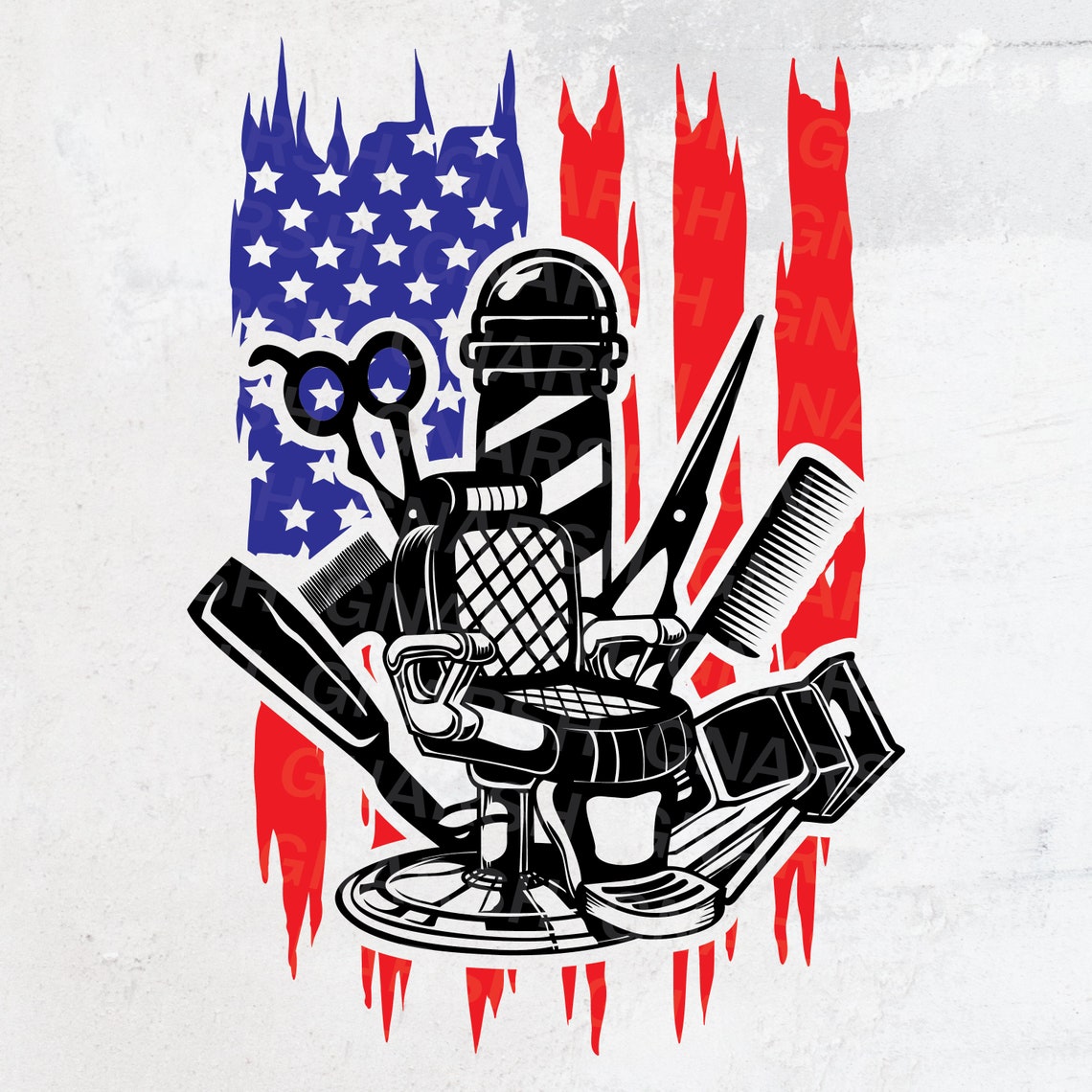US Barbershop Svg Barber Tools Svg Barber Svg - Etsy