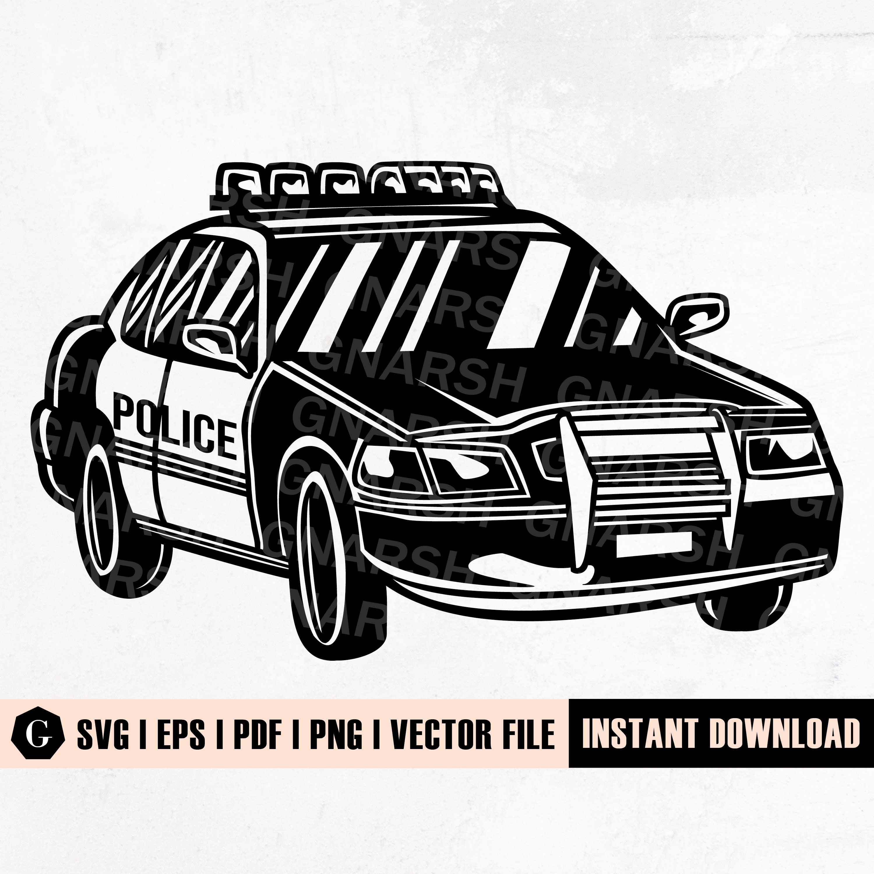 Police Car Svg Police Car Clipart Police Patrol Svg Police Car ...