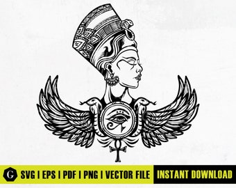 Isis Svg Nefertiti Svg Ancient Egypt SVG Egyptian Religion SVG Tomb ...