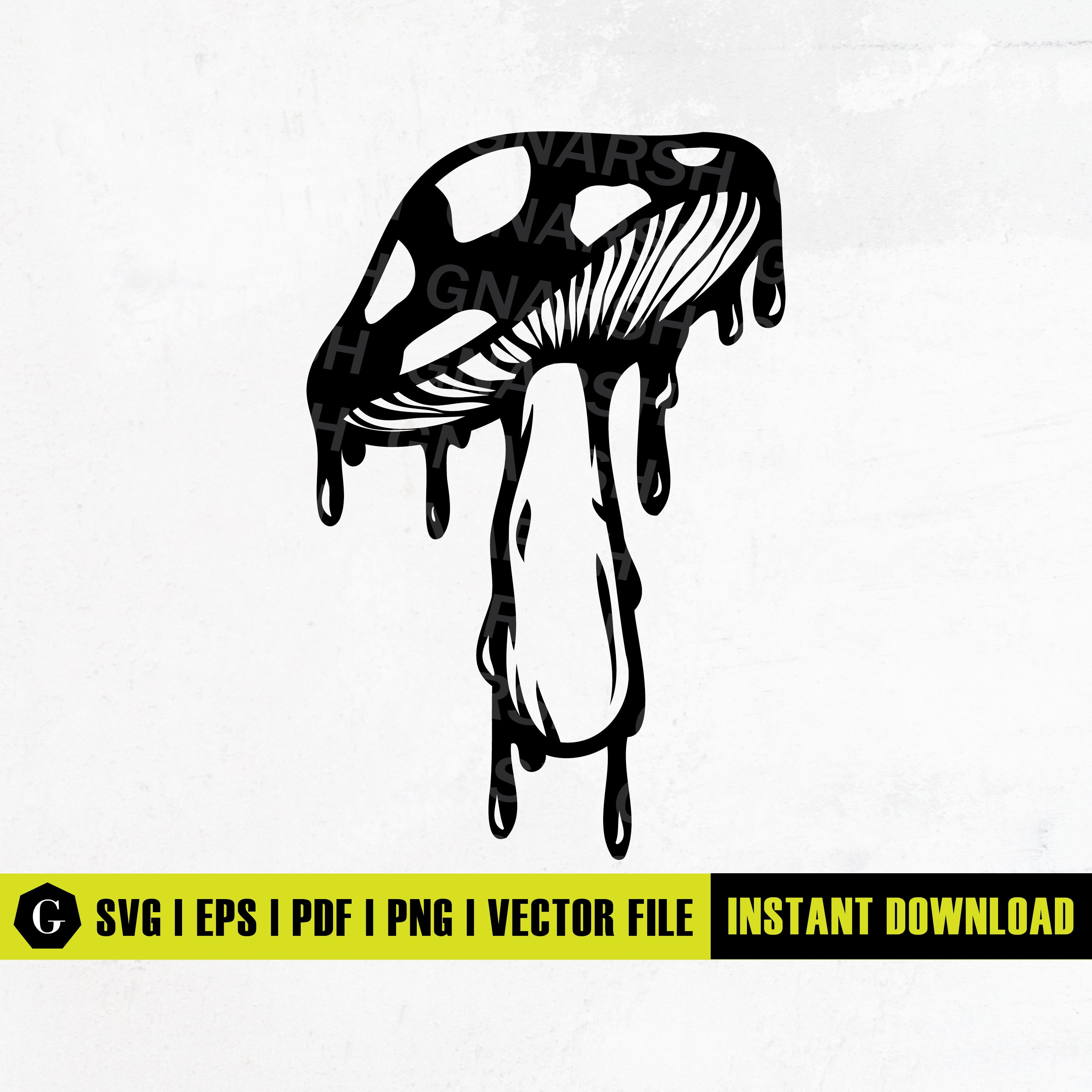 Dripping Mushroom SVG Fungi SVG Mushroom Svg Psychedelic - Etsy Australia