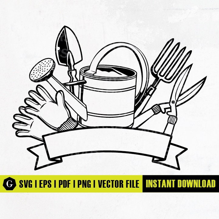 Garden Tools Svg Logo Gardening Tools Svg Gardener Svg Farm Tools Svg ...