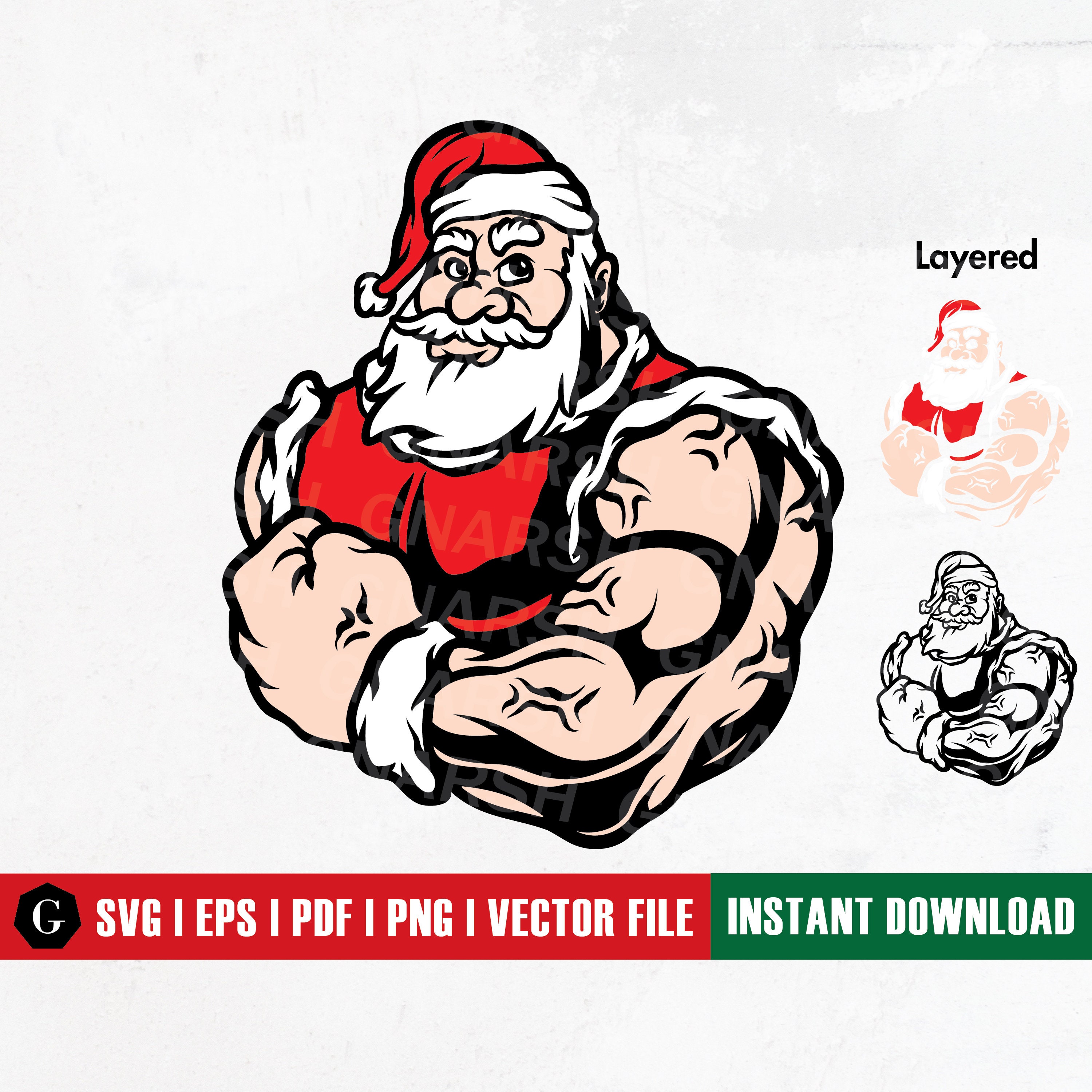 Muscular Santa Claus