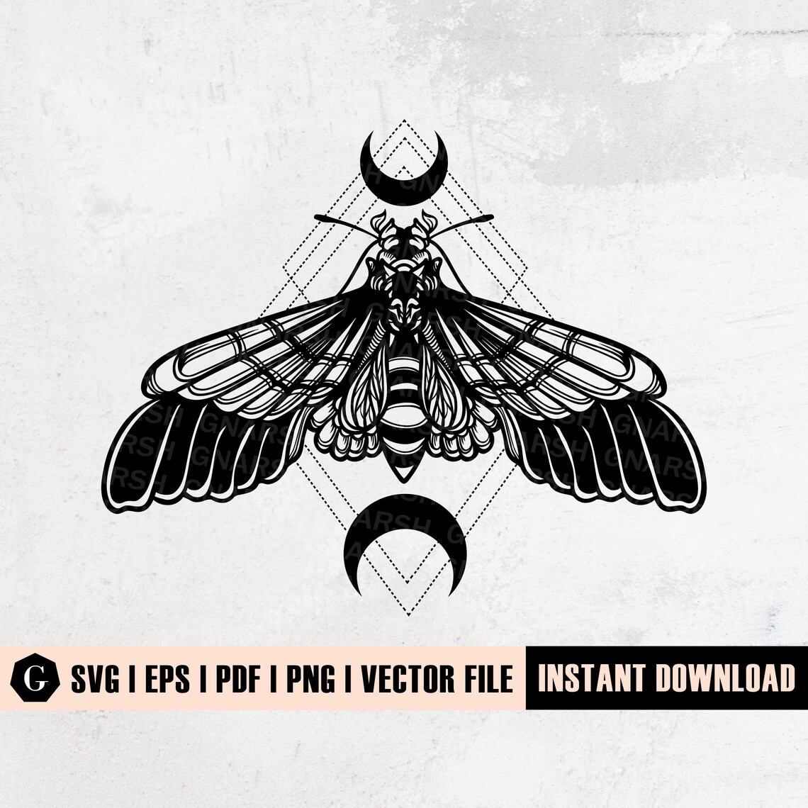 Celestial moth svg Magic luna moth svg Mystical butterfly | Etsy