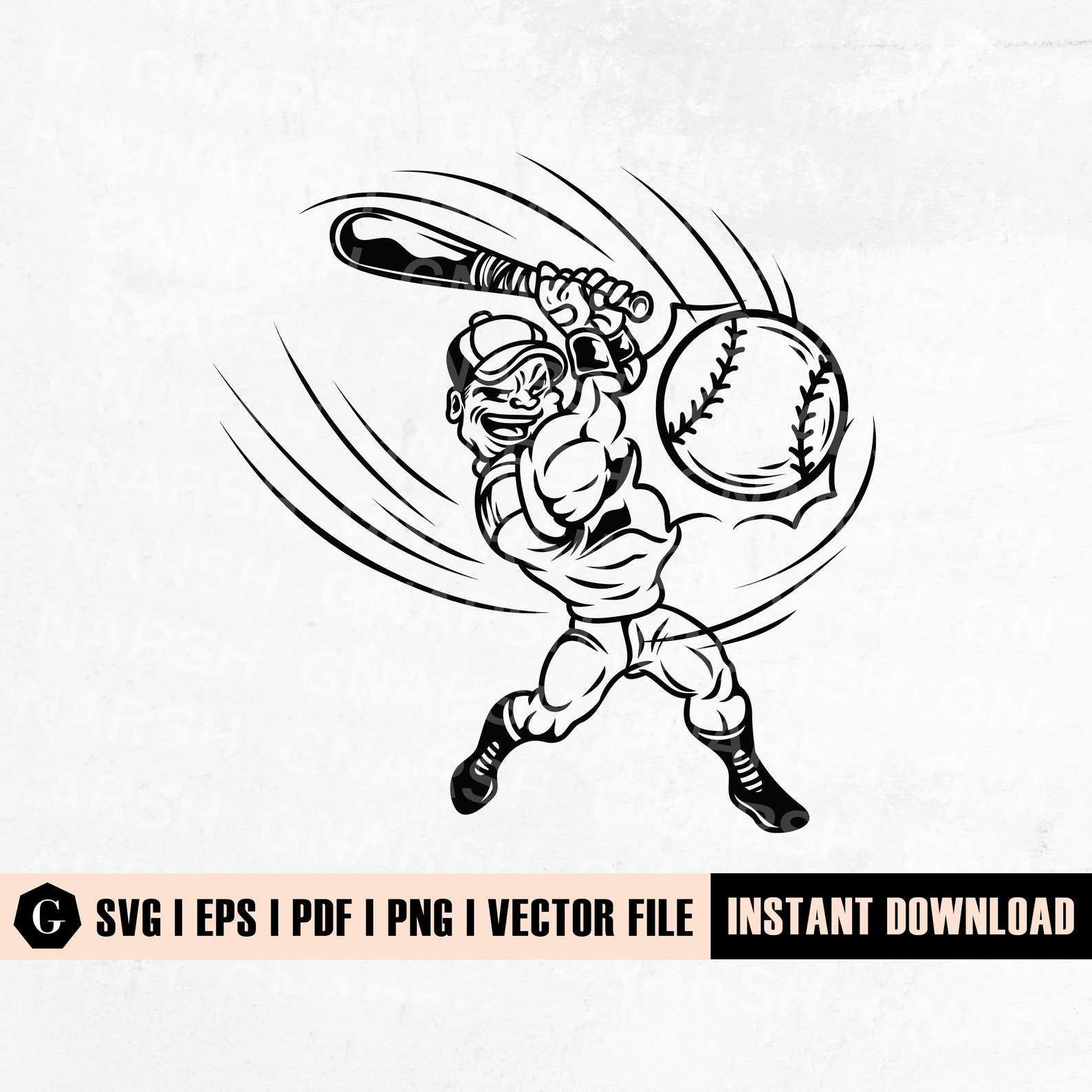 American Baseball Svg Baseball Batter Svg Baseball Player - Etsy