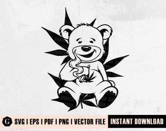 Cannabis Teddy Bear - Etsy