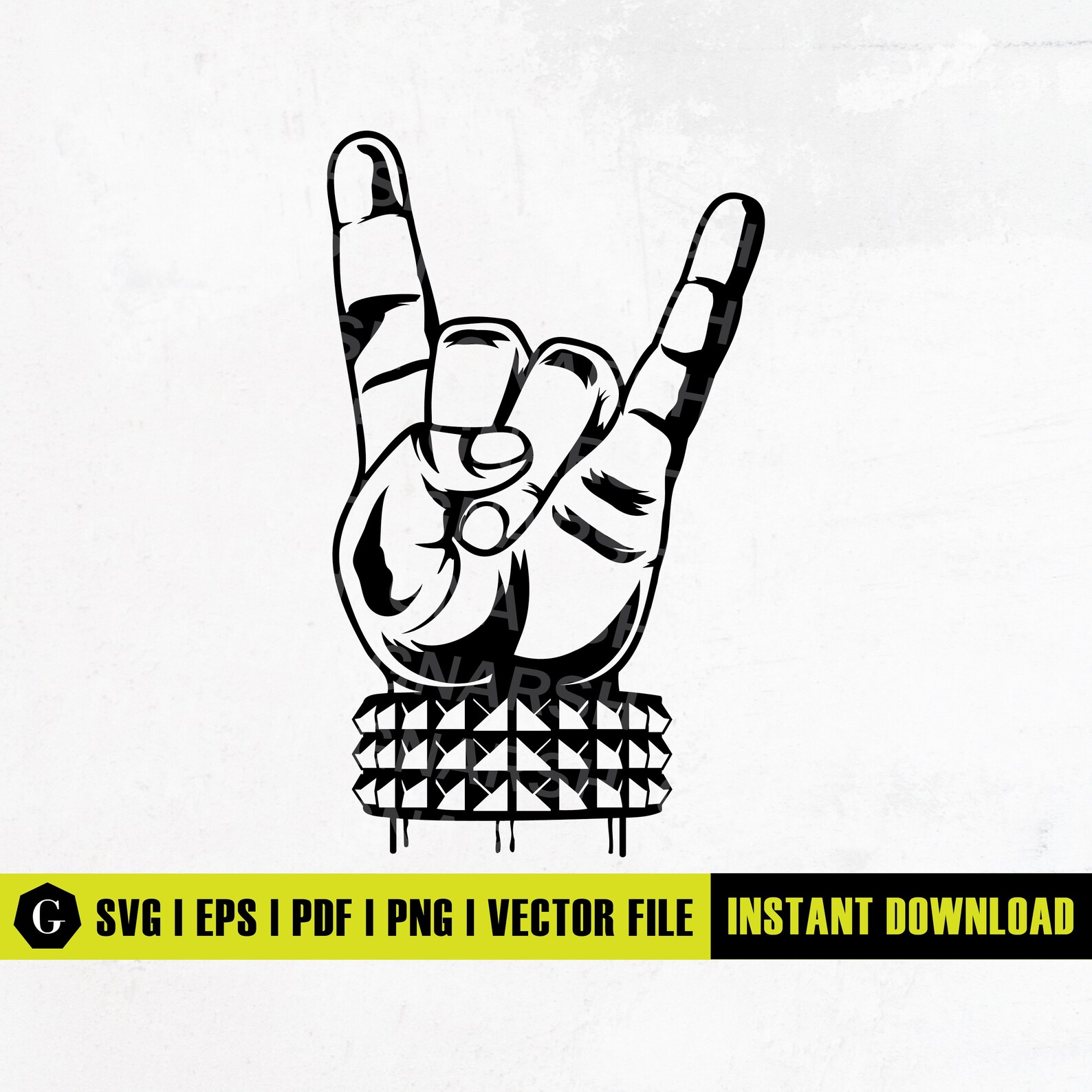 Rock N Roll Svg Music Svg Rockers Hand Sign Hardcore Shirt Png Punks ...