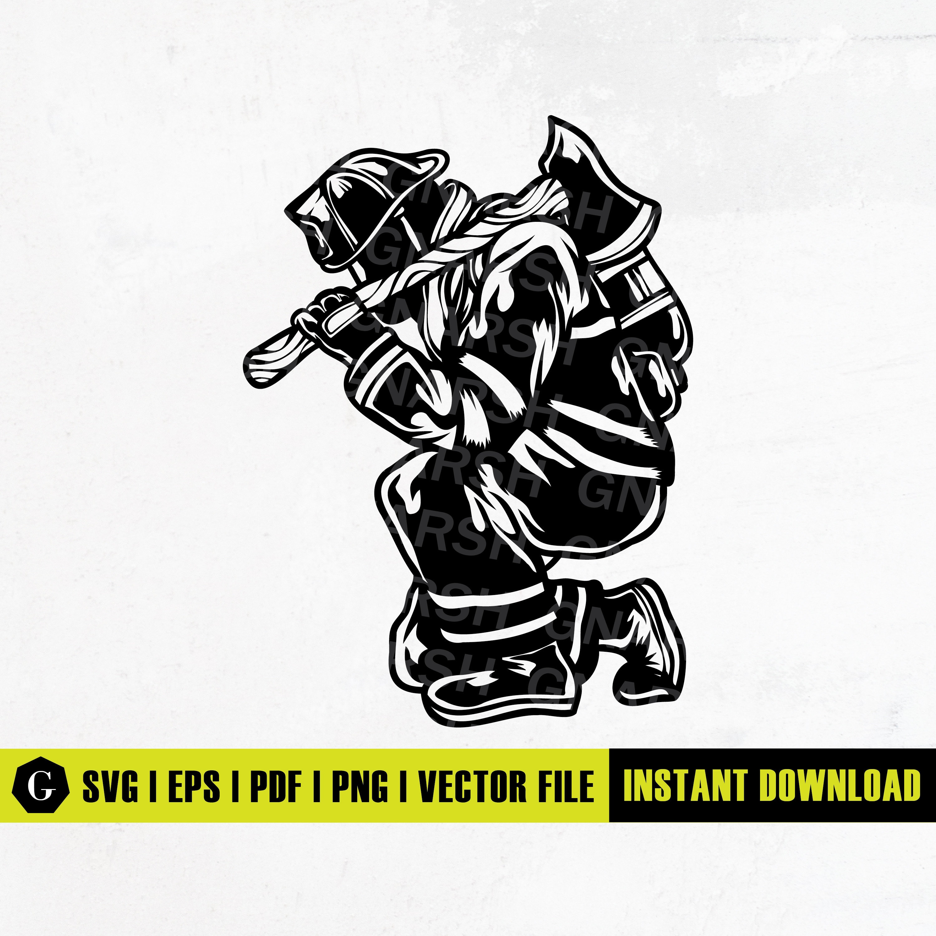 Fire Fighter Dad SVG Firefighter Svg Fireman Svg Dad - Etsy UK