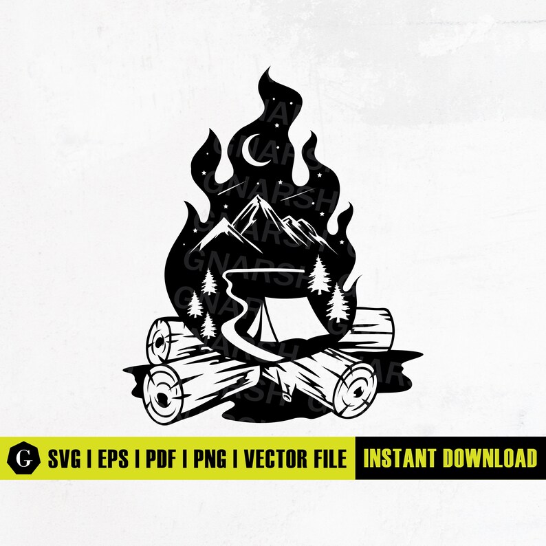 Outdoor Campfire Svg Camp Life Svg Camping Svg Adventure - Etsy