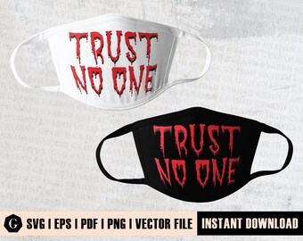 Trust Nobody Svg - Etsy