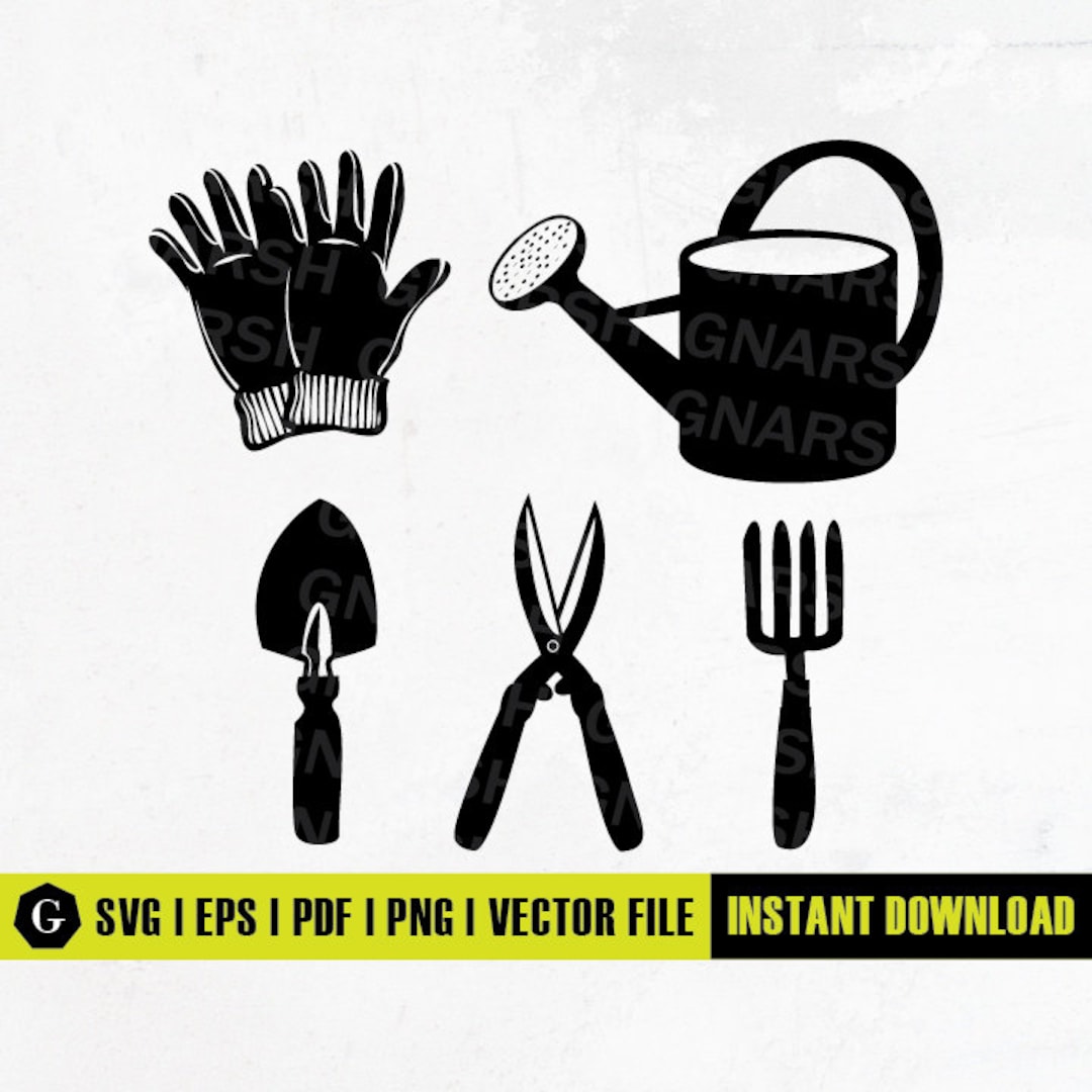 BUNDLE Garden Tools Svg | Gardening Tools Svg | Farm Tools Svg ...