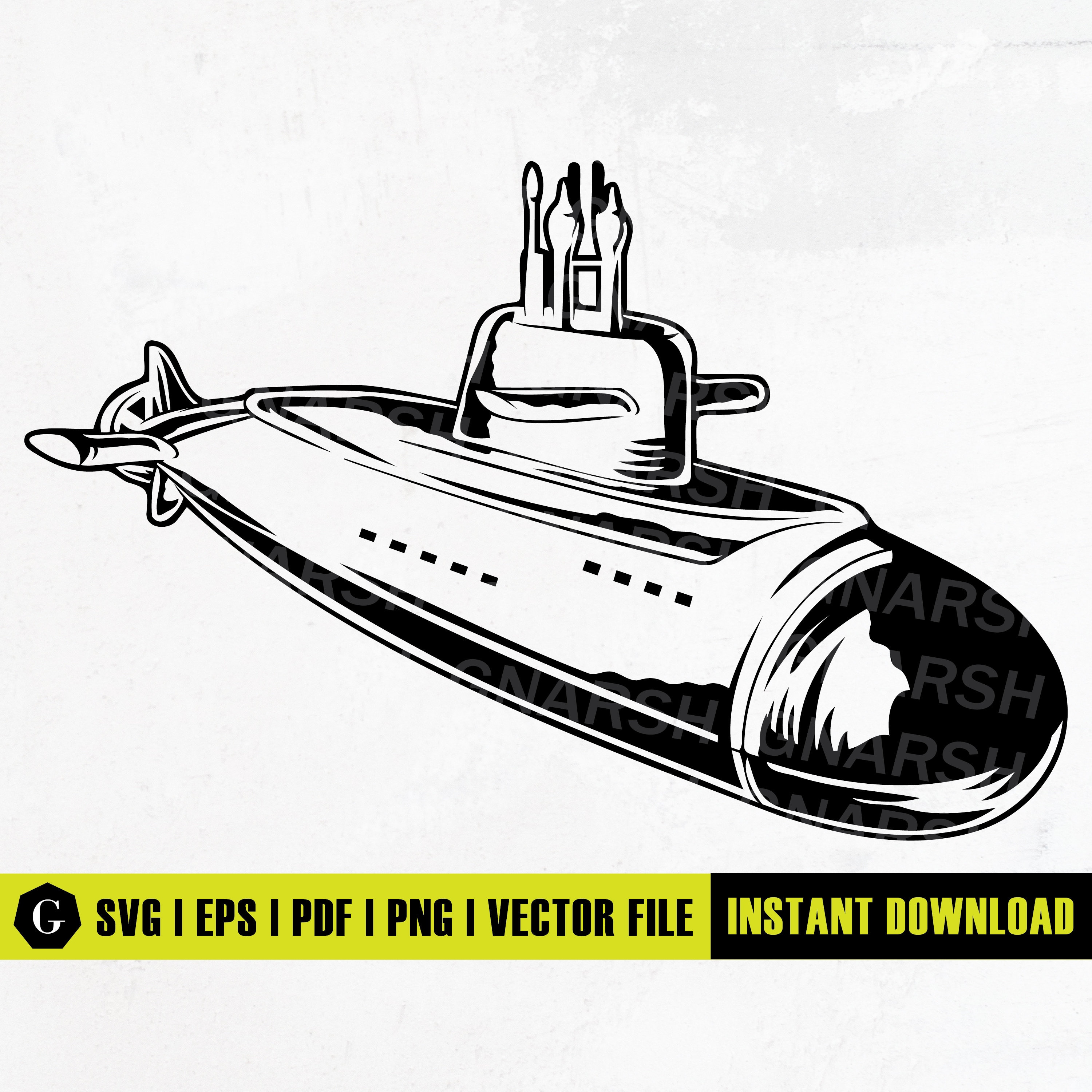 US Submarine Svg United States Navy Svg Warship Decal Graphics US Navy ...