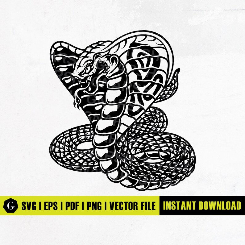 Cobra Svg Rattlesnake SVG Snake SVG Fangs Venomous Venom Slither Hiss ...