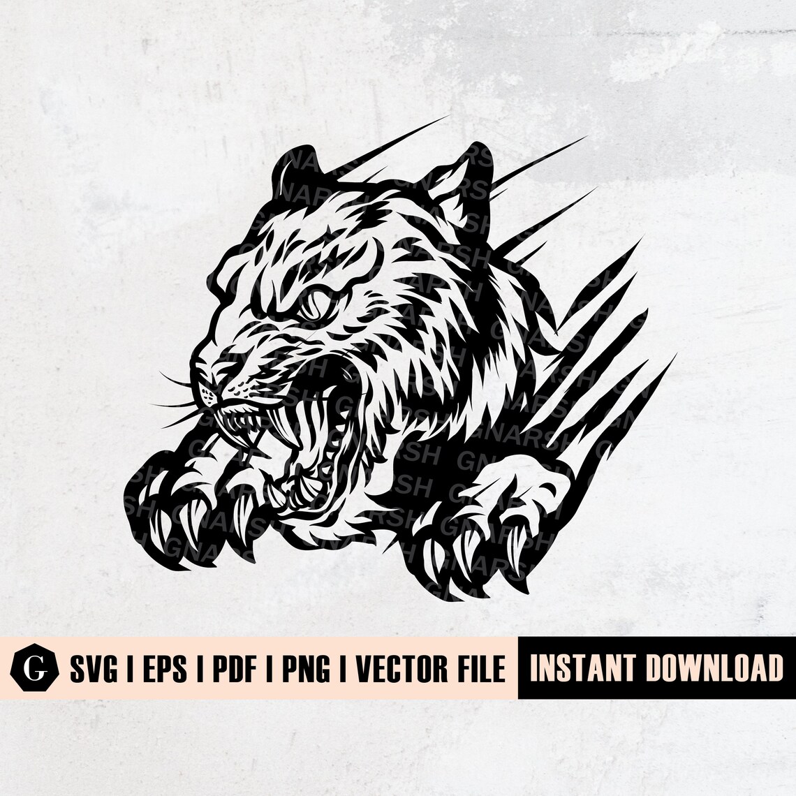 Tiger Scratch Svg Tiger Claw Svg Tiger Svg Tiger Decals - Etsy