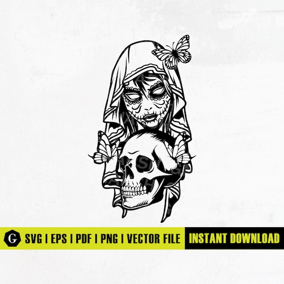 Girly Zombie Skull Tattoo Vampire Girl Face And Skulls Tattoo