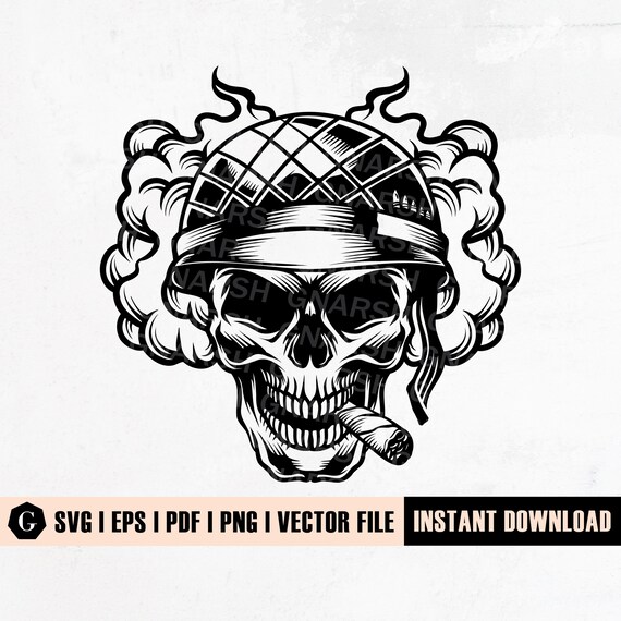 Soldier Skull Svg File Veteran Svg Army Svg Military Svg - Etsy Hong Kong