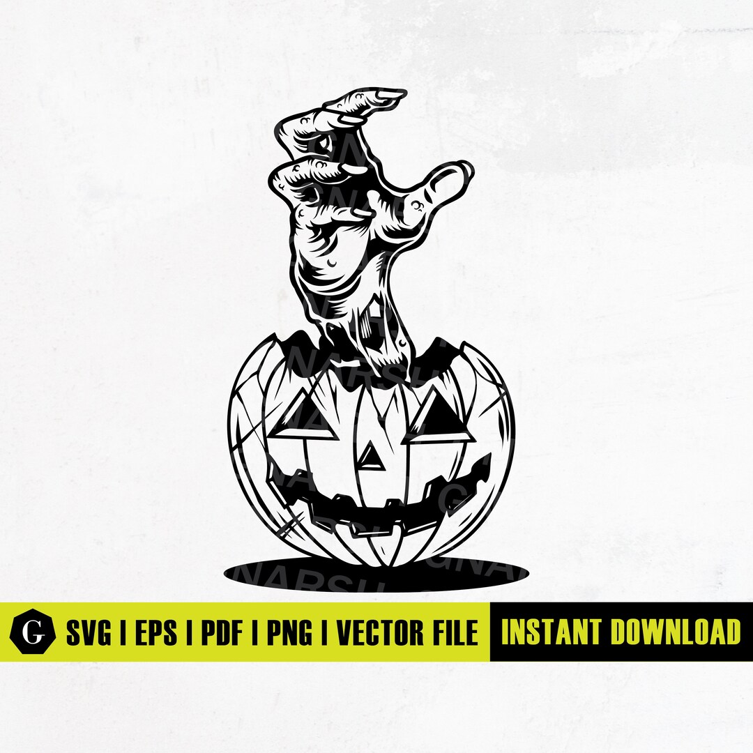 Pumpkin Hand Svg | Halloween Svg File | Pumpkin Witch Svg | Pumpkin Svg ...