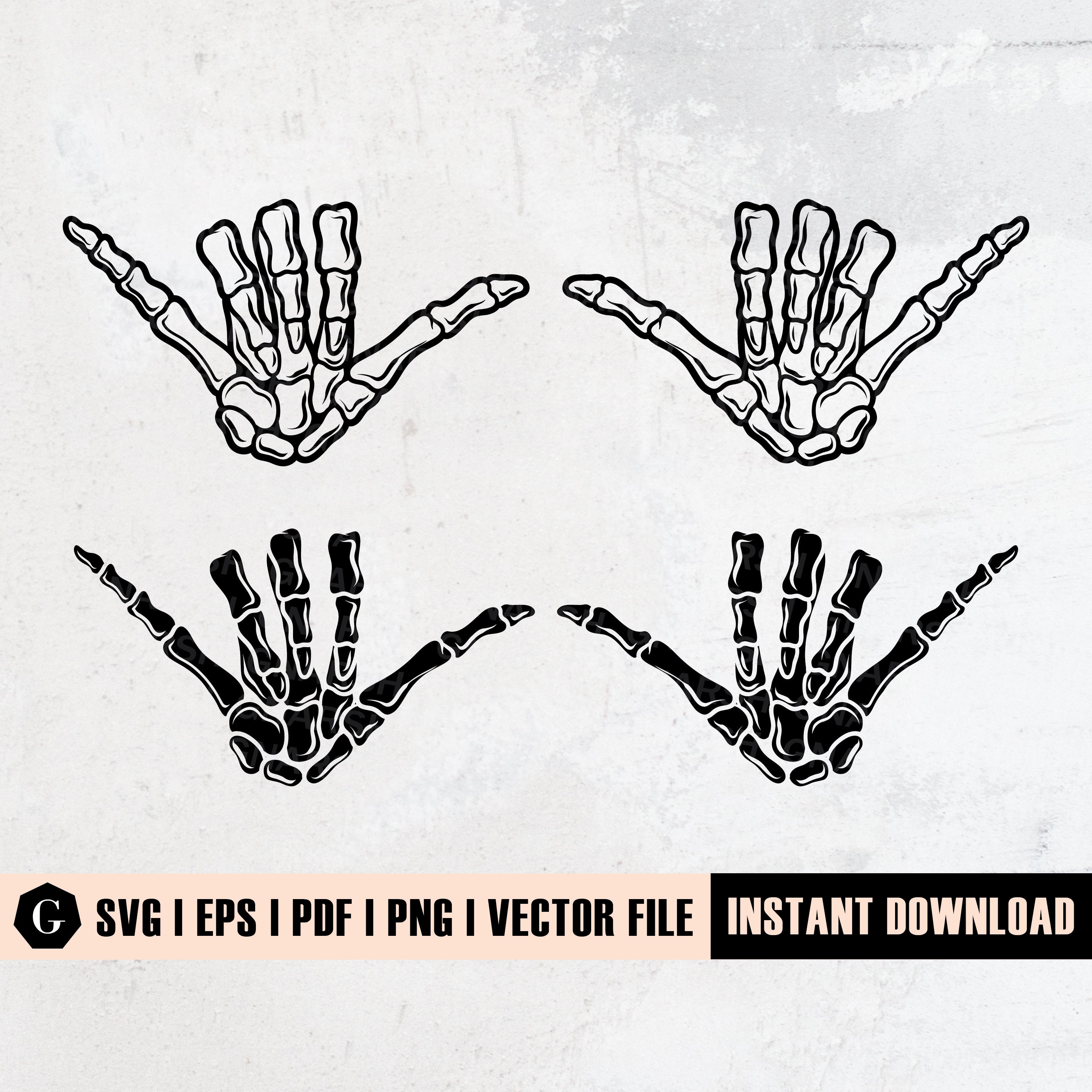 Skeleton Shaka Sign Svg Skeleton Hand Svg Shaka Svg Hang | Etsy