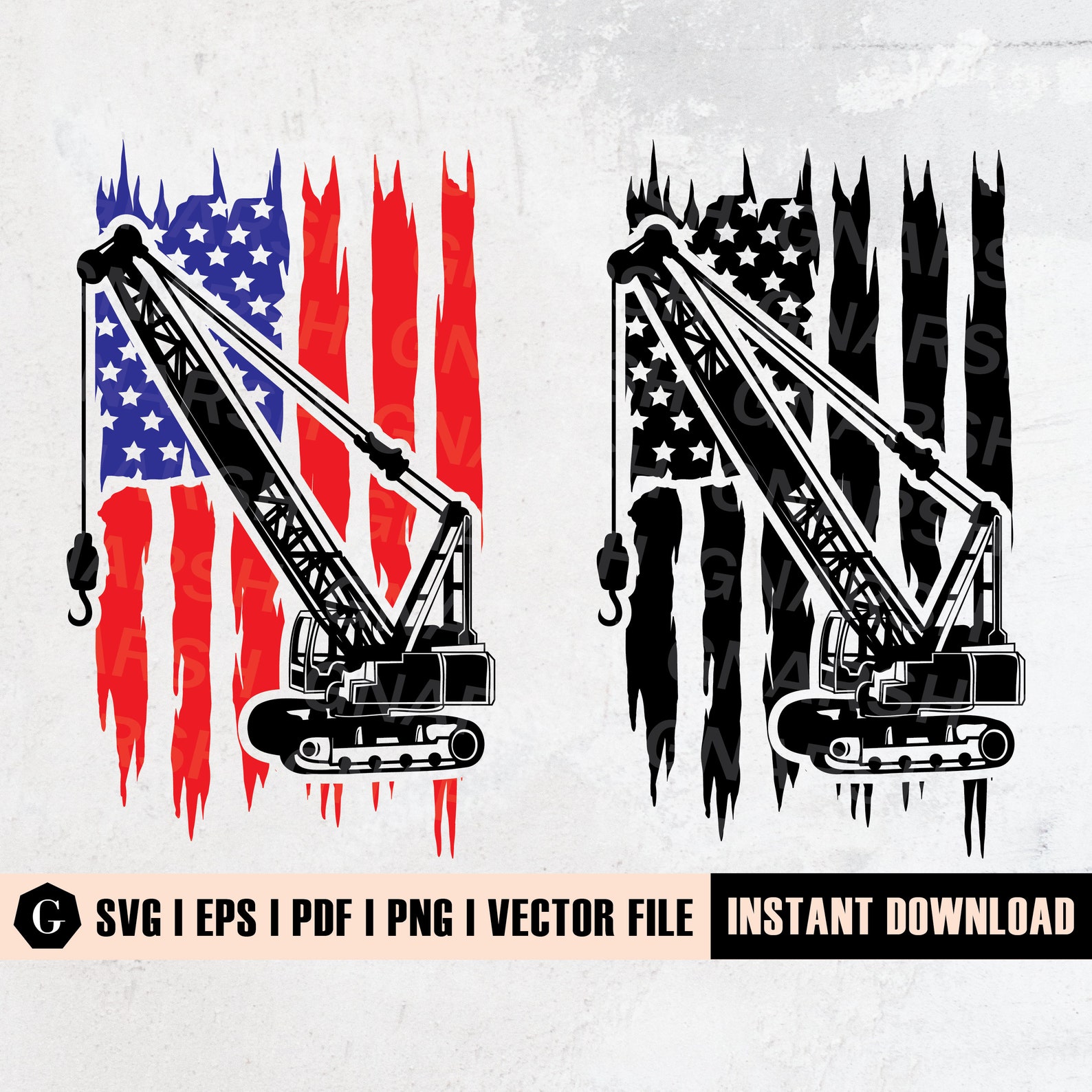 US Crane Svg File | Crane Clipart | Crane Bundle | Construction Svg ...