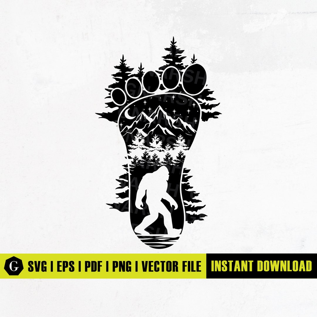 Bigfoot SVG | Big Foot SVG | Wild Monster Svg | Yeti Svg | Sasquatch ...