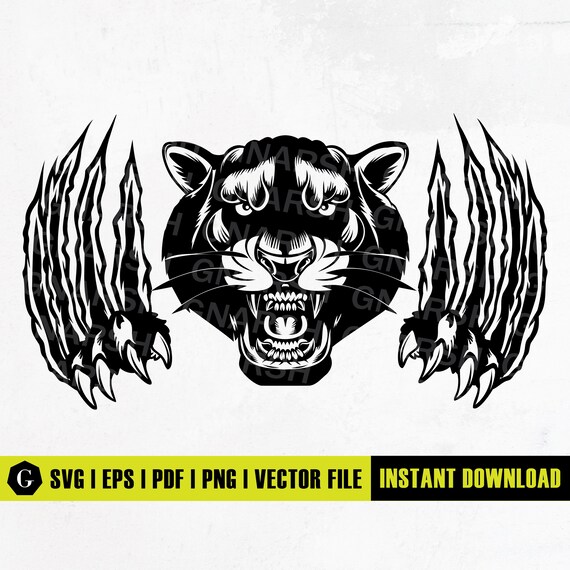 Panther Claws Scratch SVG Panther SVG Panther Claw Mark - Etsy