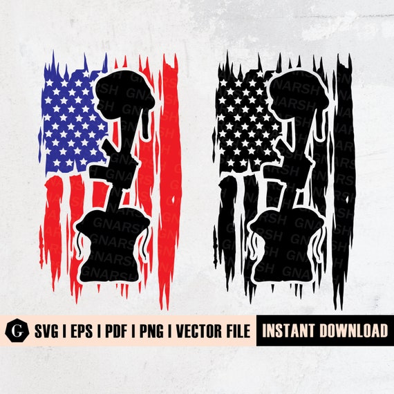 US Soldier Memorial SVG File Fallen Soldier Svg Fallen - Etsy