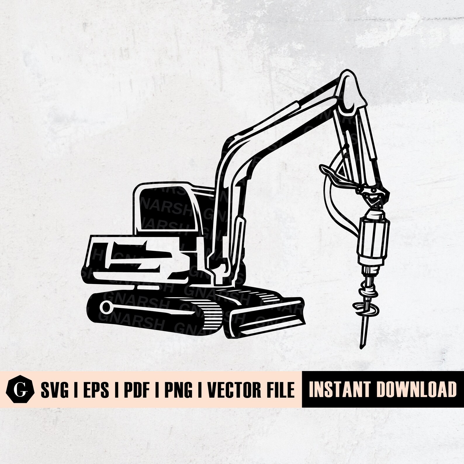 Pile Driver SVG Heavy Equipment Svg Construction Machine - Etsy