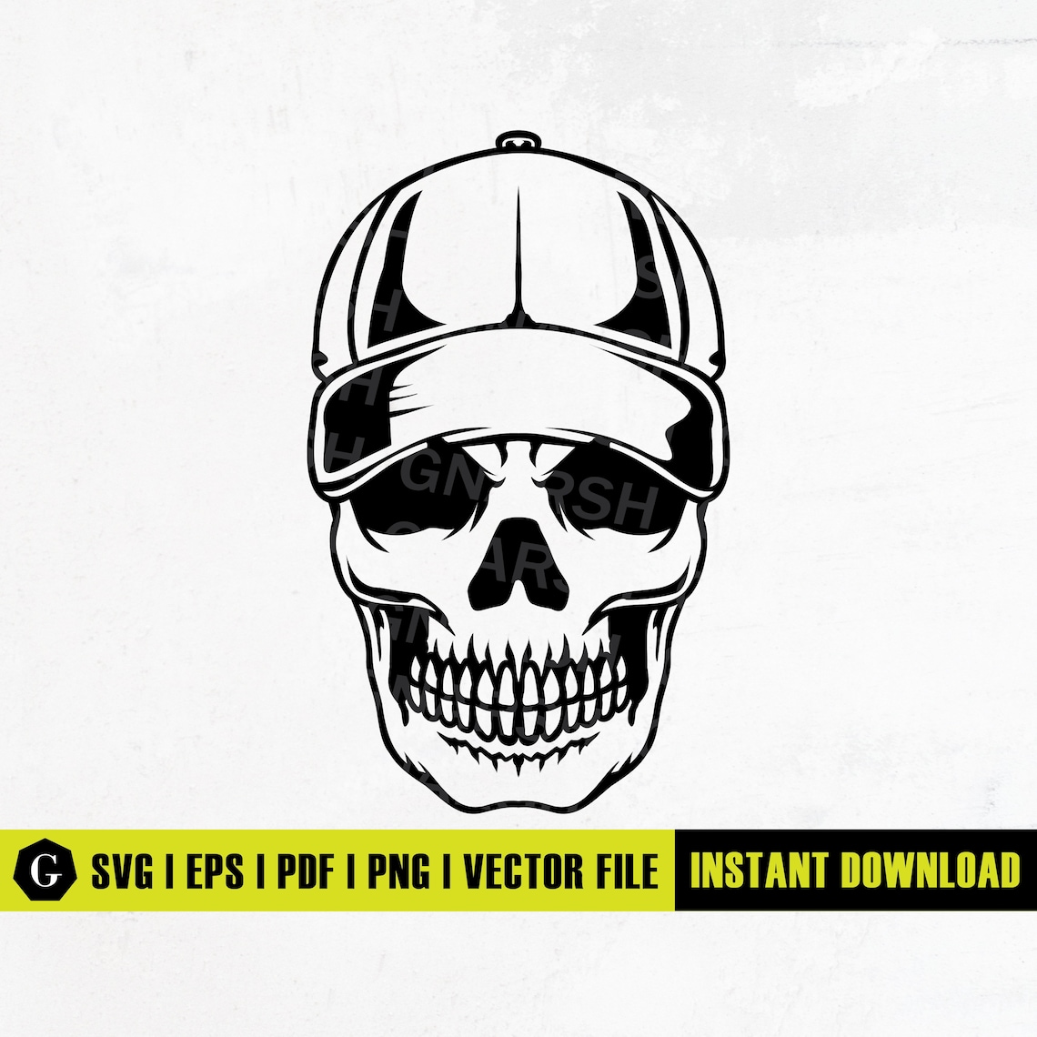 Skeleton Baseball Cap SVG Dad Hat Skull SVG Dad Svg Dad - Etsy