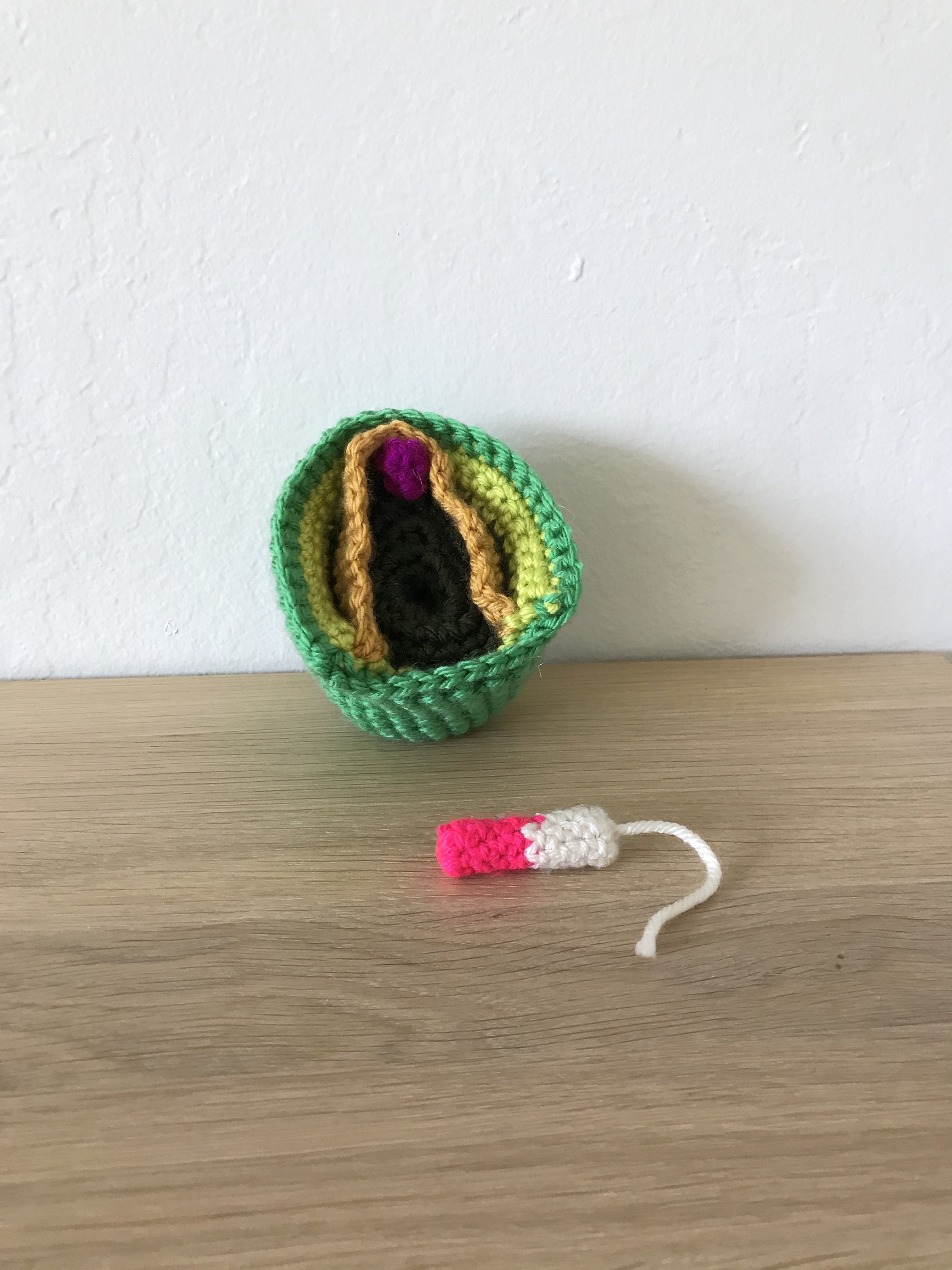 Crocheted Vulva With Tampon Accessory - Etsy