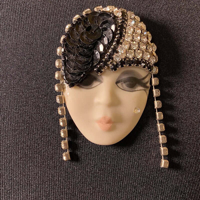 Flapper Girl Brooch - Etsy