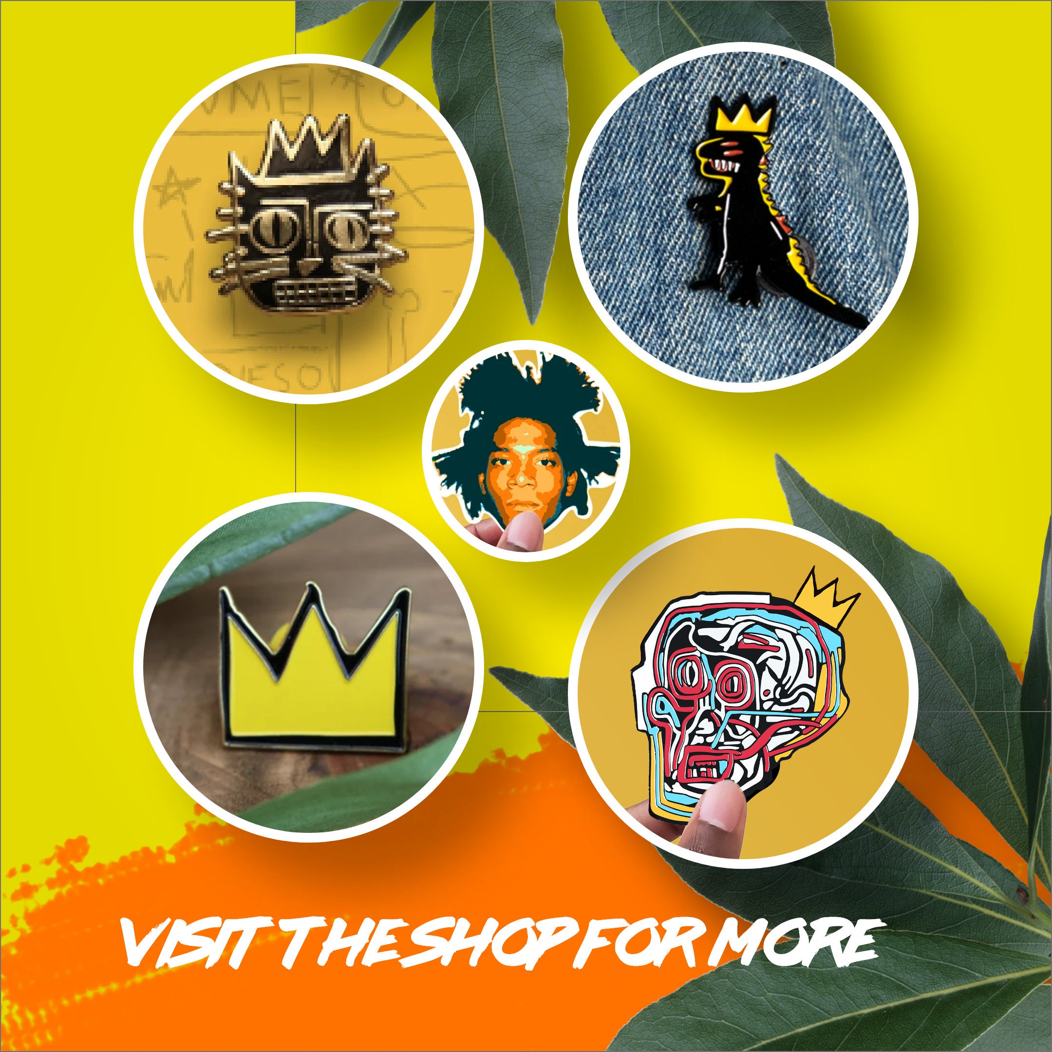 Jean Michel Basquiat Vinyl Decal Stickers Basquiat Stickers Laptop ...