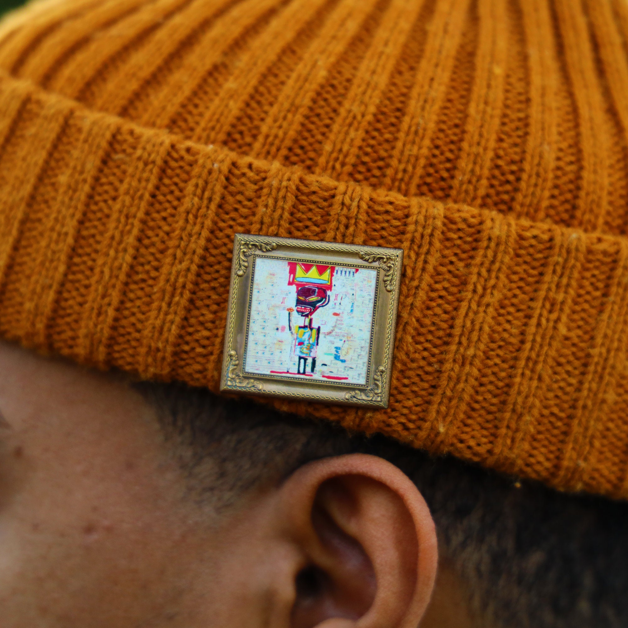 Basquiat Pin 40th Anniversary Pin Framed Cute Mini Painting - Etsy