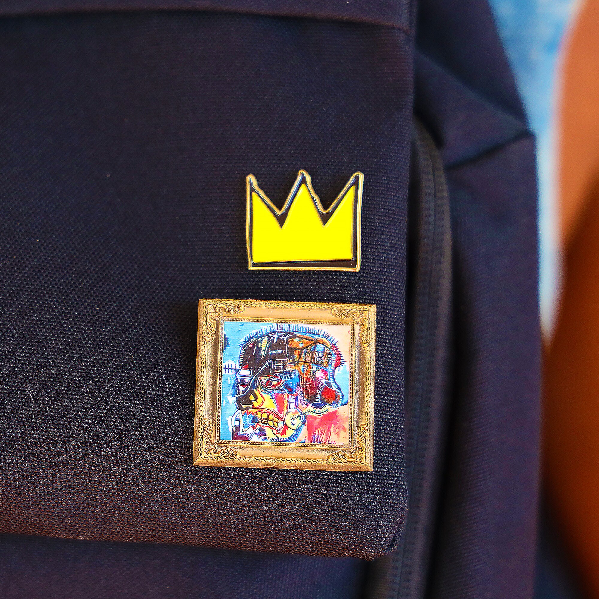 Basquiat Pin American Suburb Pin Framed Cute Mini Painting - Etsy