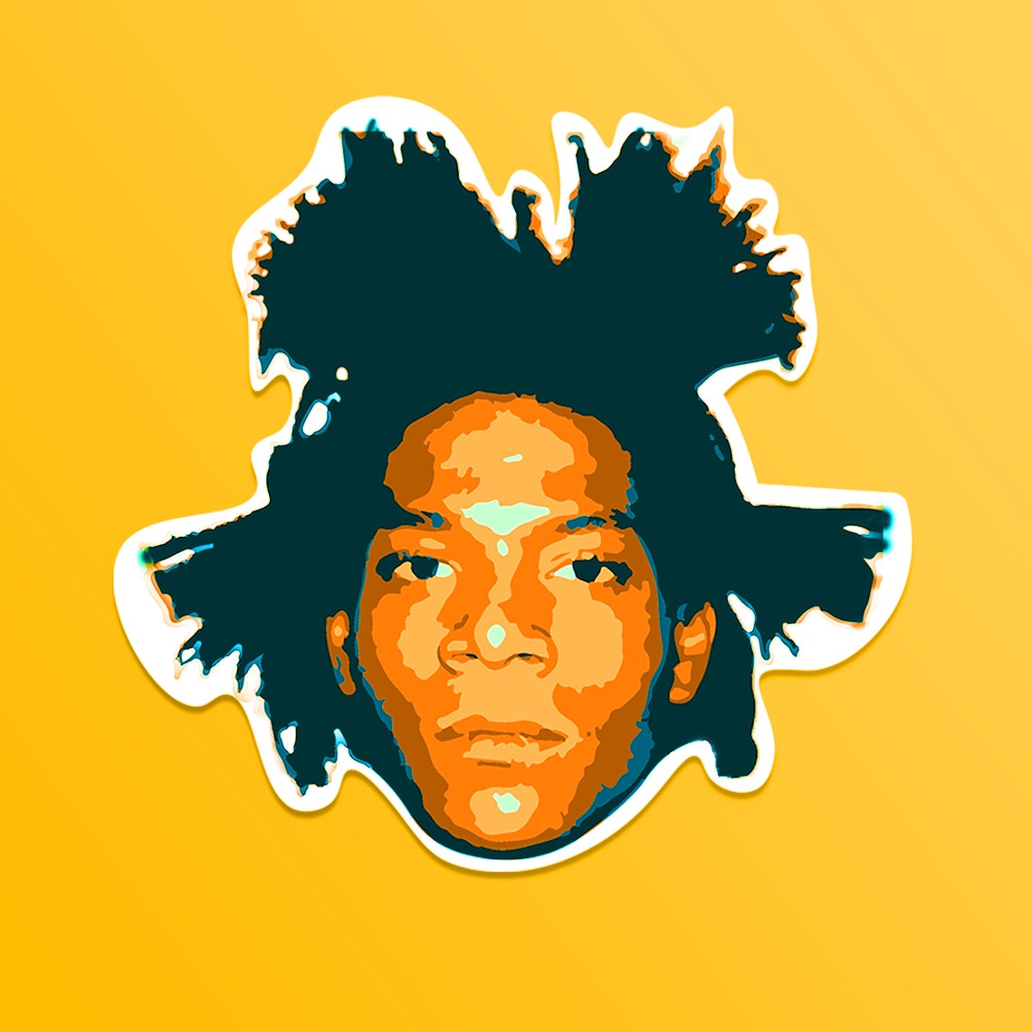 Jean Michel Basquiat Vinyl Decal Stickers Basquiat - Etsy