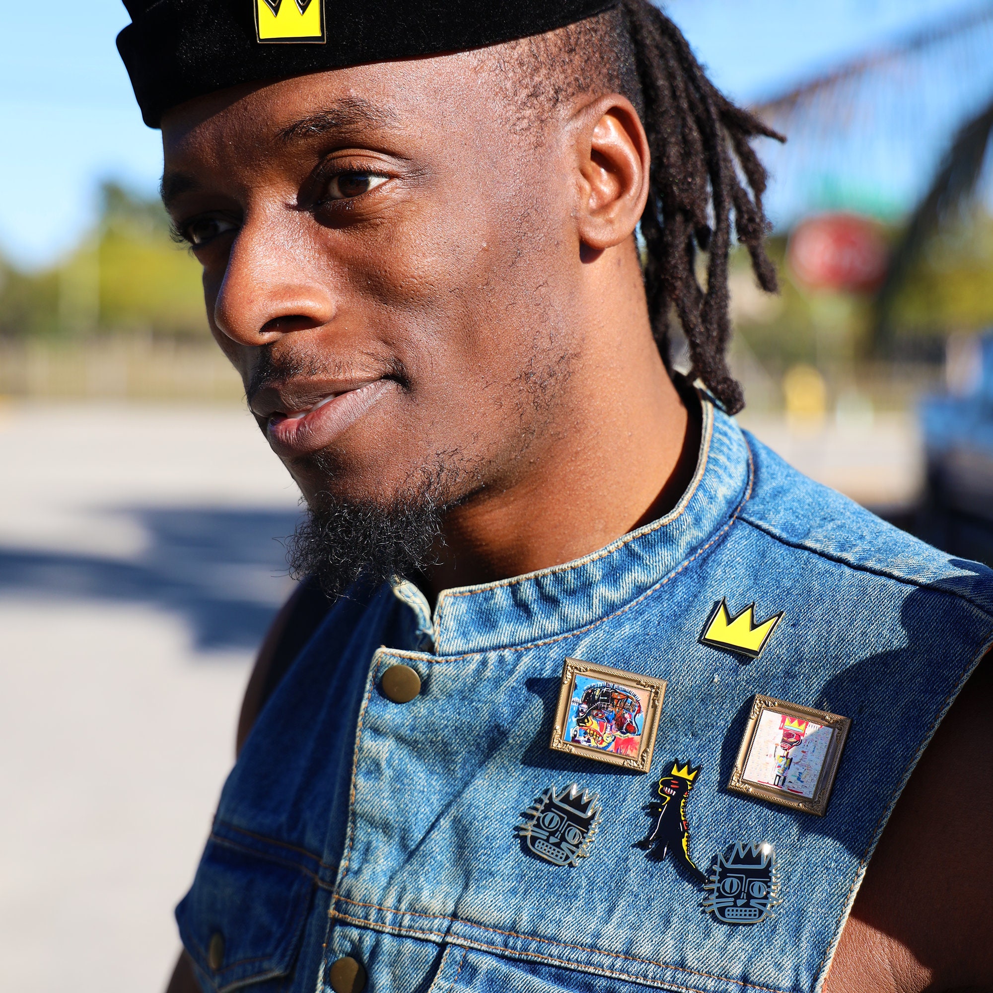 Basquiat Pin American Suburb Pin Framed Cute Mini Painting - Etsy