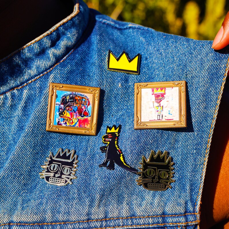 Basquiat Pin 40th Anniversary Pin Framed Cute Mini Painting - Etsy
