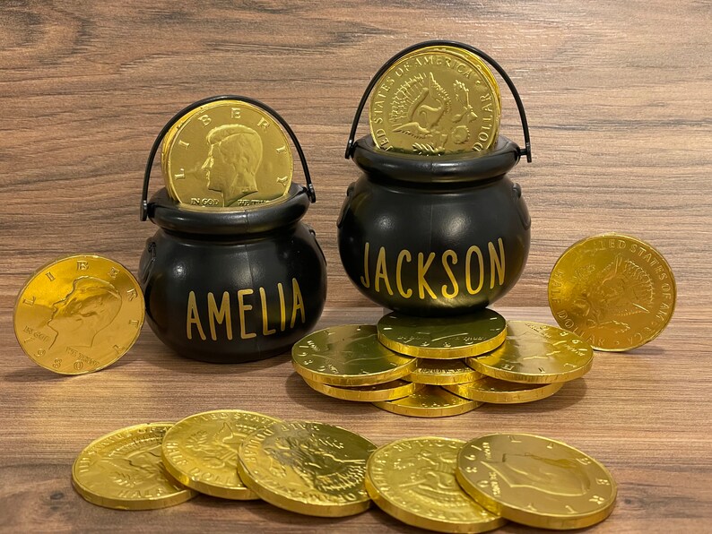 Mini Leprechaun Pot of Gold With Chocolate Coin Candies - Etsy