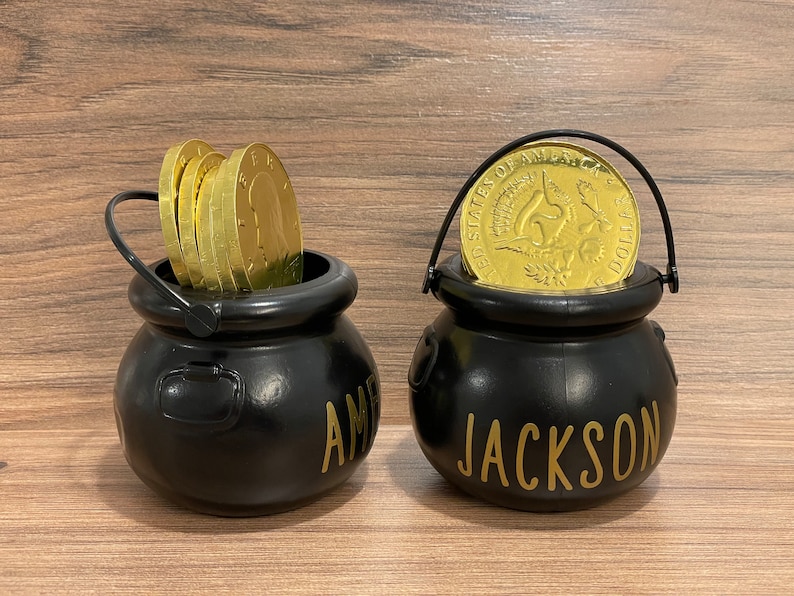 Mini Leprechaun Pot of Gold With Chocolate Coin Candies Personalized St ...