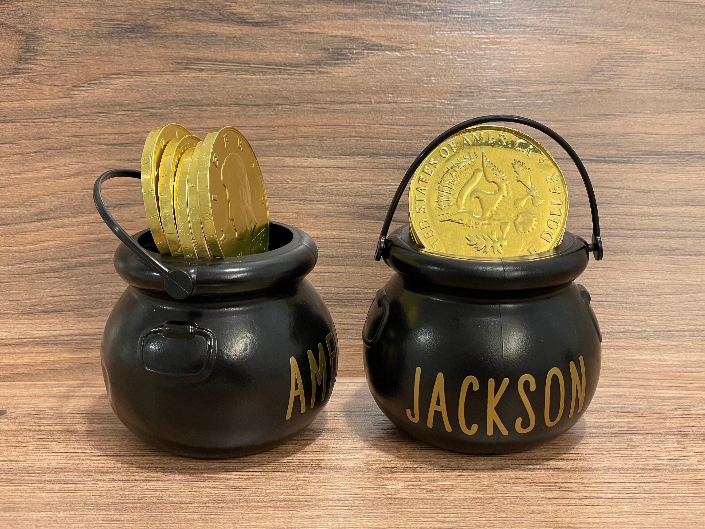 Mini Leprechaun Pot of Gold With Chocolate Coin Candies Personalized St ...