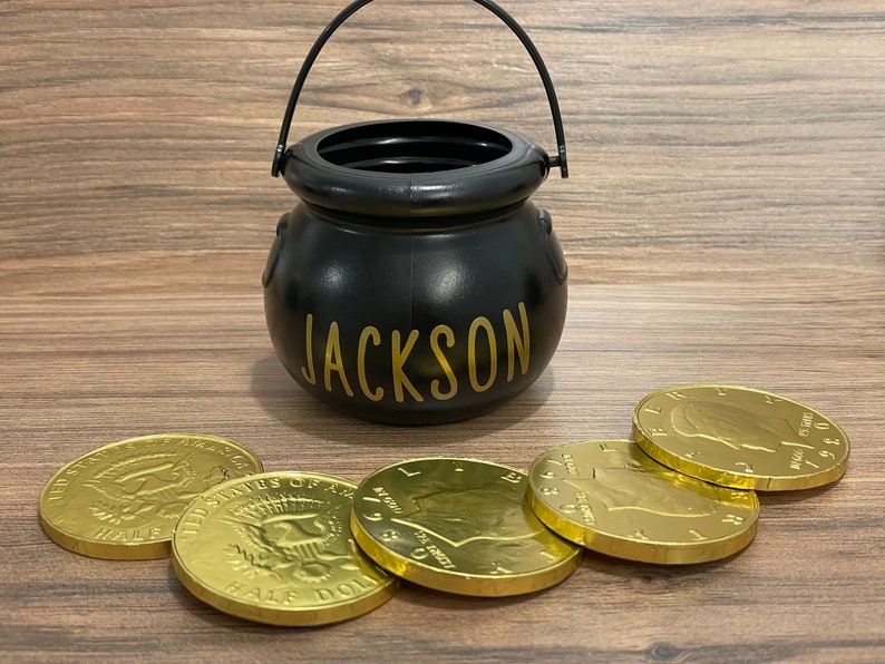 Mini Leprechaun Pot of Gold With Chocolate Coin Candies - Etsy