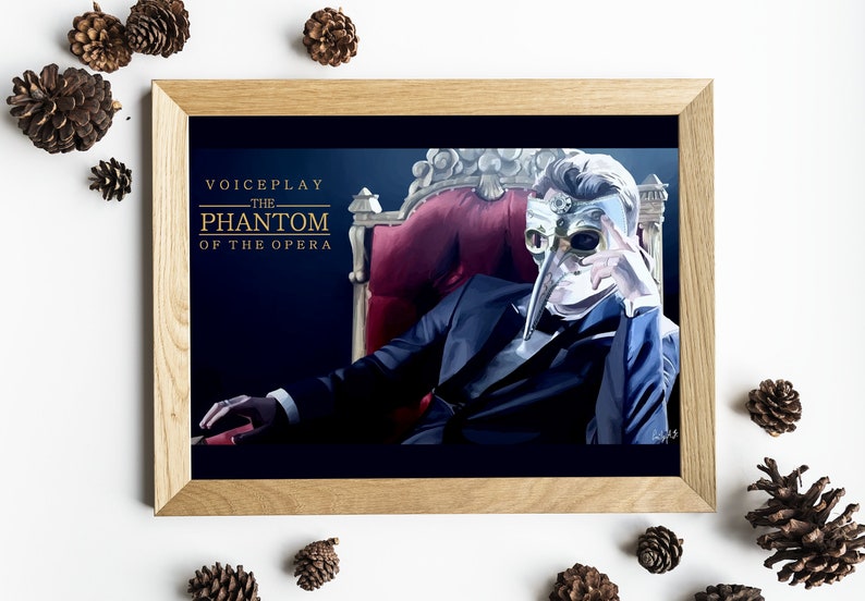 Geoff Castellucci Phantom of the Opera Digital Painting Print by Emily ...