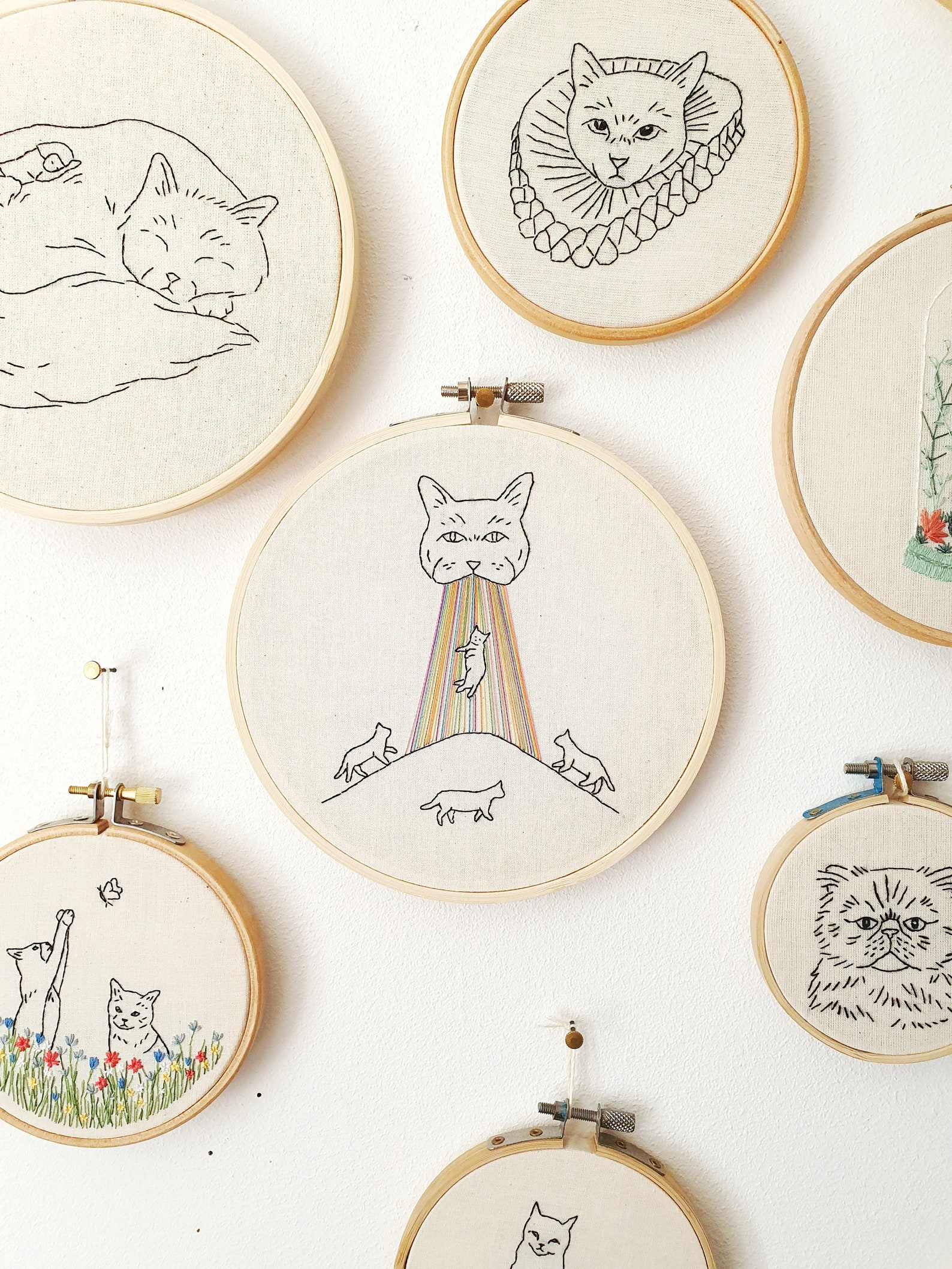 PDF Alien Cat Embroidery Pattern Cat Embroidery Pattern - Etsy