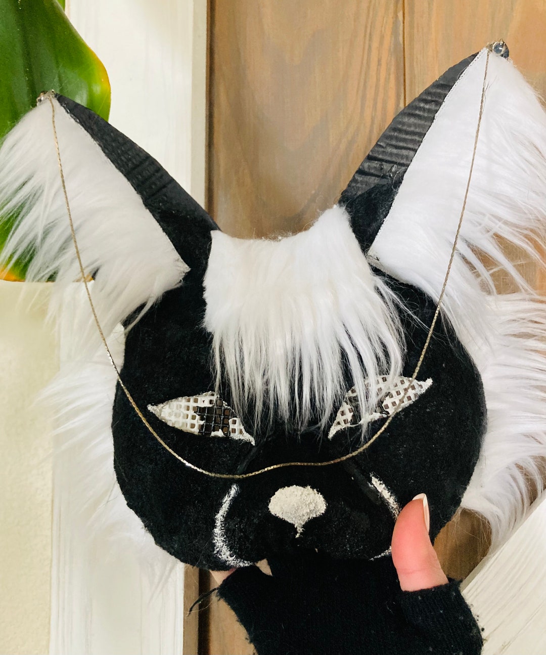 Black Bougie Cat Feline Therian Animal Costume Mask - Etsy