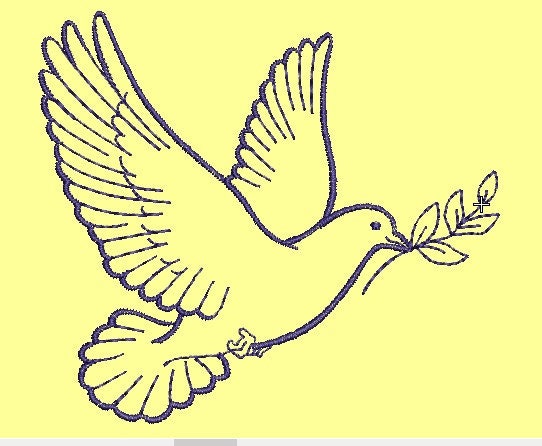 Dove of Peace Embroidery Designs Digital Embroidery File Needlework ...