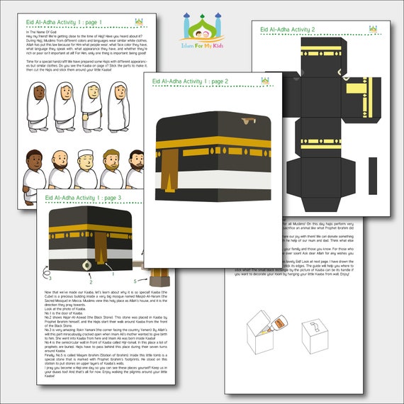 Eid Al-adha Worksheets 6 to 12 Years-pdf Version-printable - Etsy