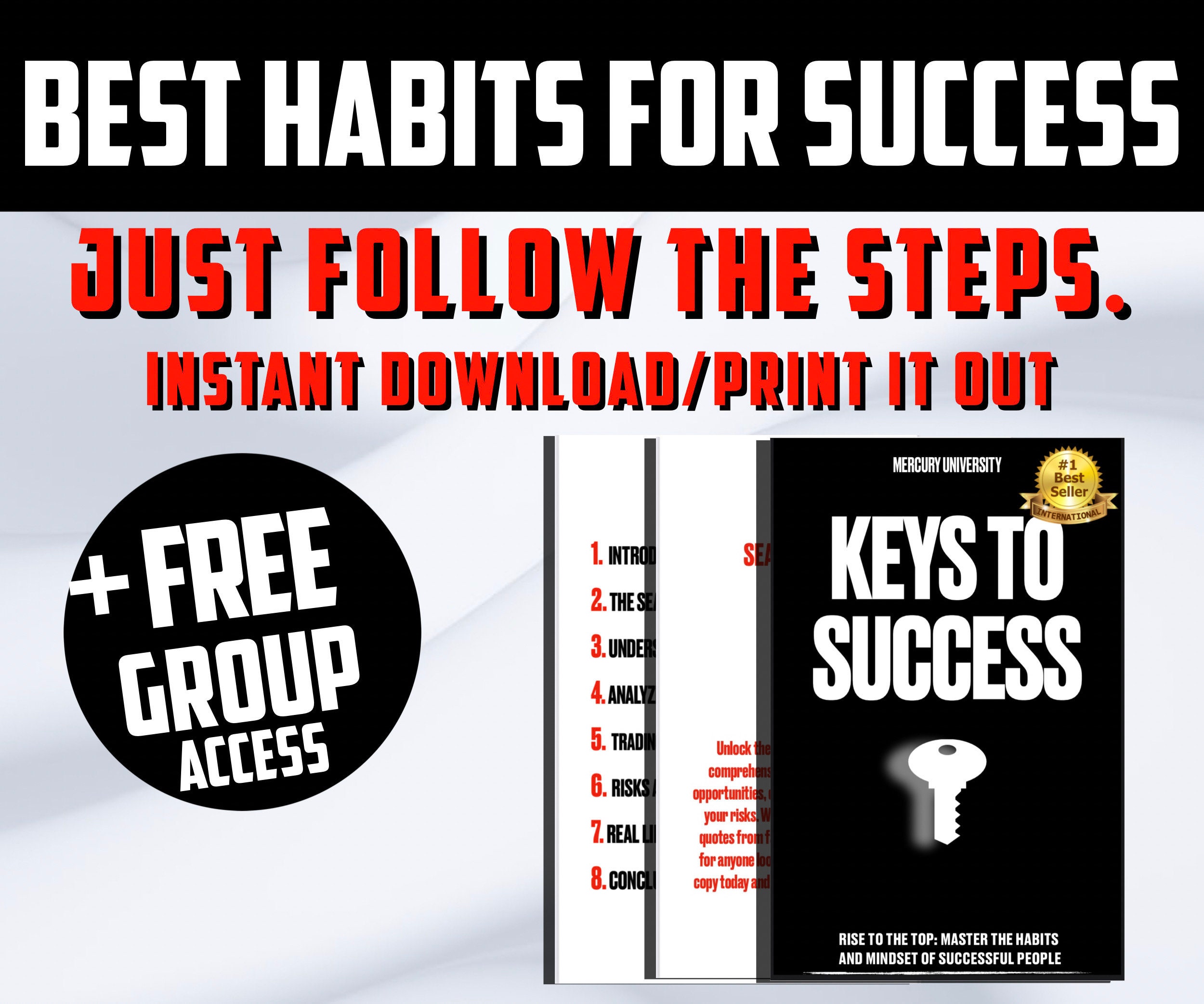Keys to Success Best Habits for Success Guide to Change Your Life Best ...