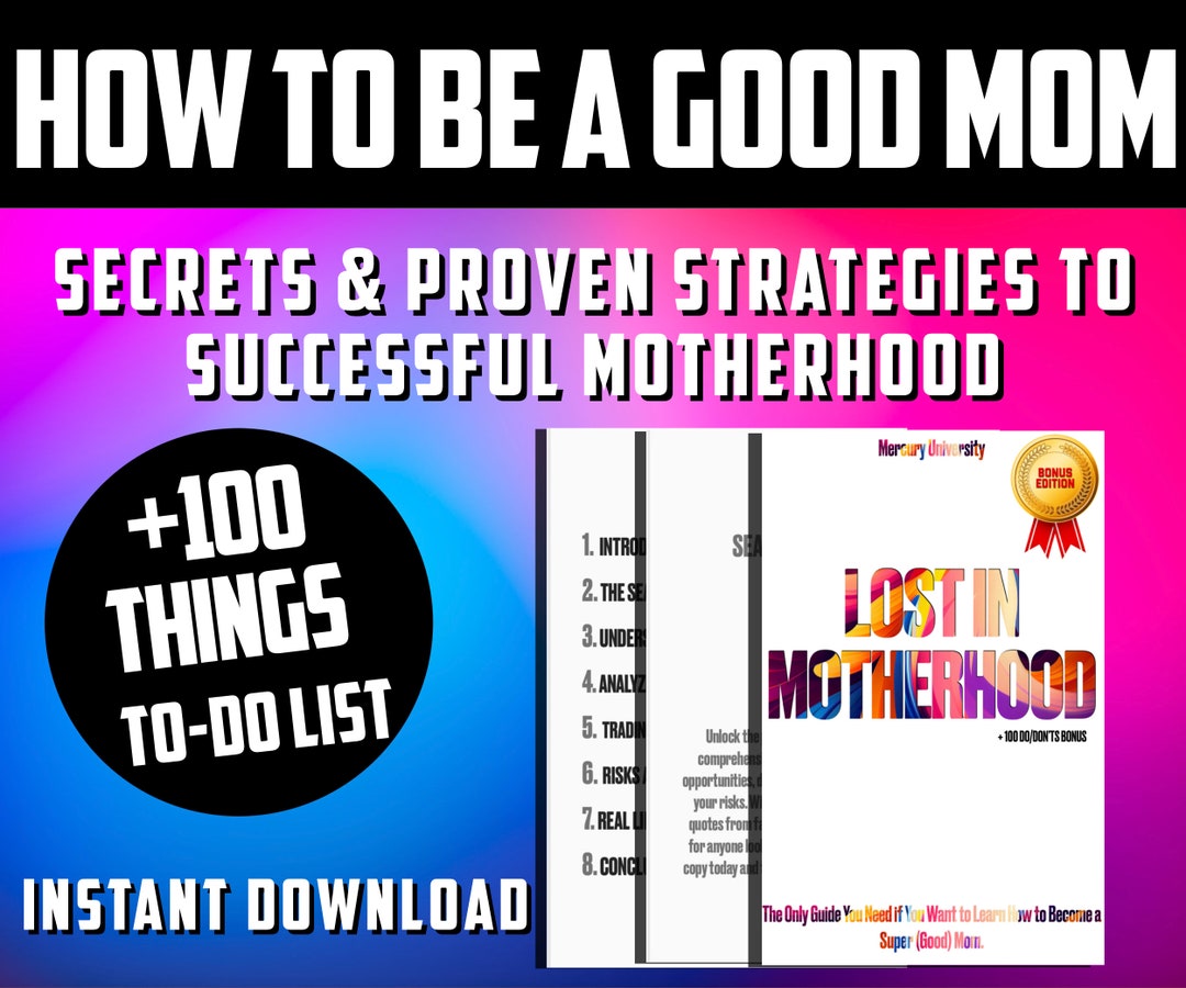 Lost in Motherhood Guide How to Become a Good Mom New Mum Guide - Etsy