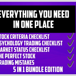 Trading Checklist How to Pick and Trade High Quality Stocks Etfs ...