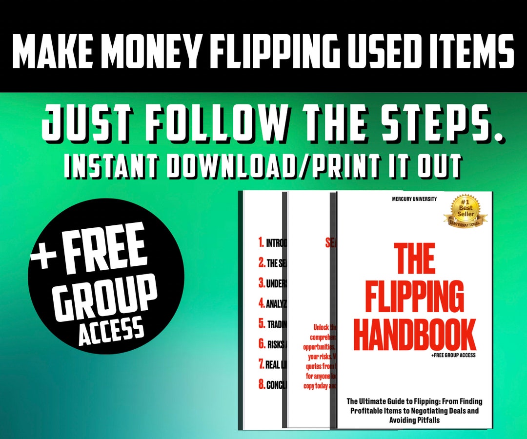 The Flipping Handbook How to Make Money Selling Used Items Online Side ...
